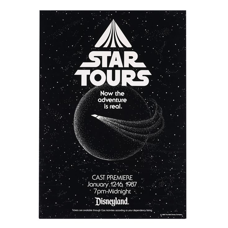 Promotional Poster, 1987 | STAR WARS: STAR TOURS (1987)