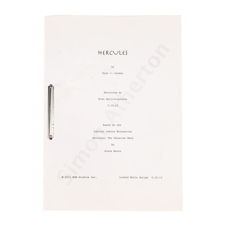 Script | HERCULES (2014)