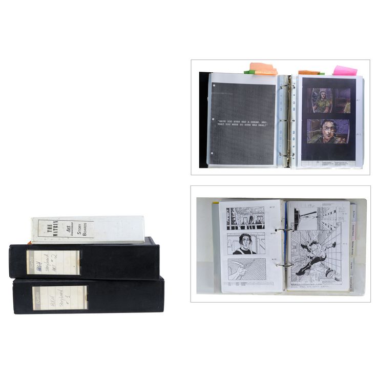 Lot # 751: THE MATRIX (1999) - Set of Three Storyboard Binders