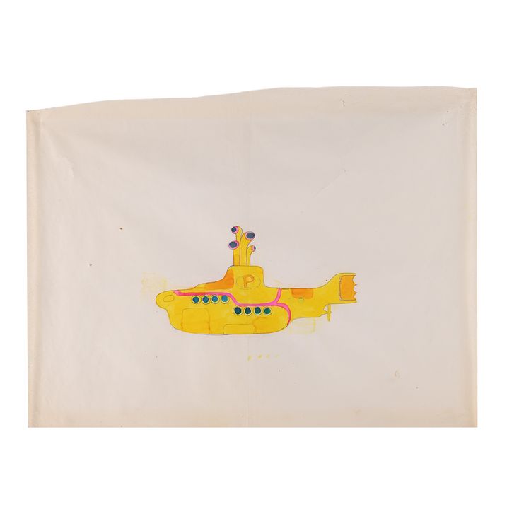 Lot 482 - Jon Cramer Hand-painted Early Draft Yellow Submarine Exterior ...