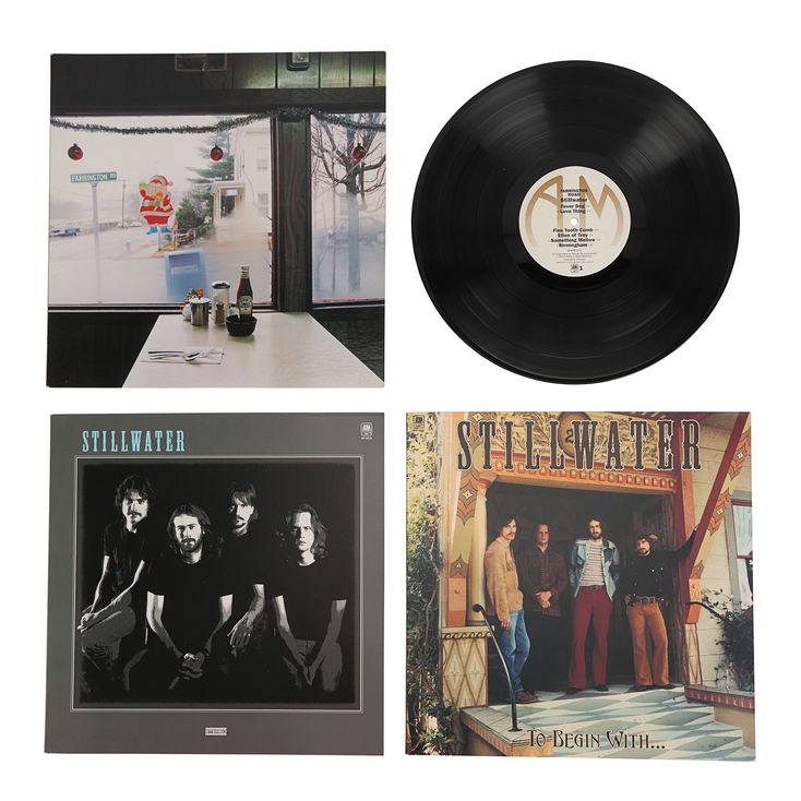Lot 476 - Set of Three Stillwater Record Covers with Farrington Road LP ...
