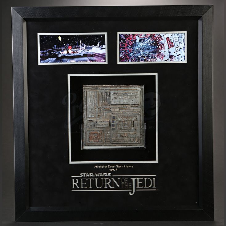 Framed Original Death Star Surface Piece 03 | STAR WARS: RETURN OF THE ...