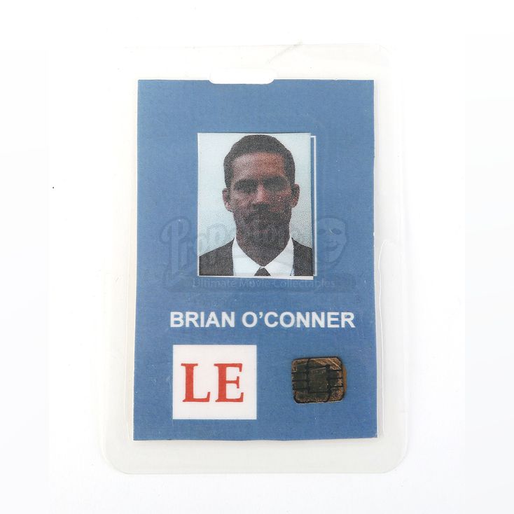 Brian OConners (Paul Walker) FBI ID Badge | FAST & FURIOUS (2009)