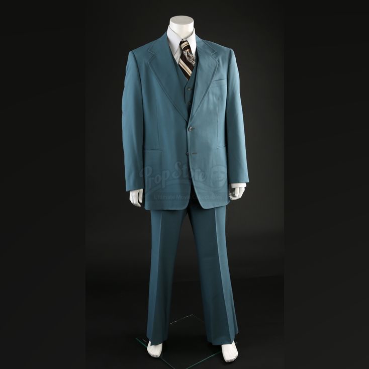 Ron Burgundys (Will Ferrell) Blue Three-Piece Suit | ANCHORMAN: THE ...