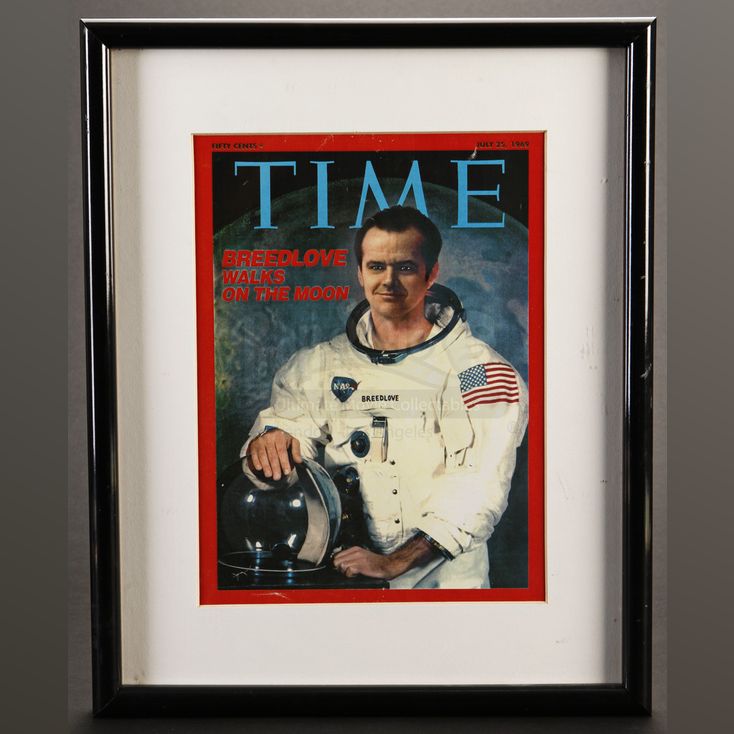 Garrett Breedloves (Jack Nicholson) Framed Time Magazine | TERMS OF ...