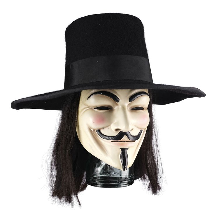 463. Crowd Members V Mask, Hat, and Wig | V FOR VENDETTA (2005)