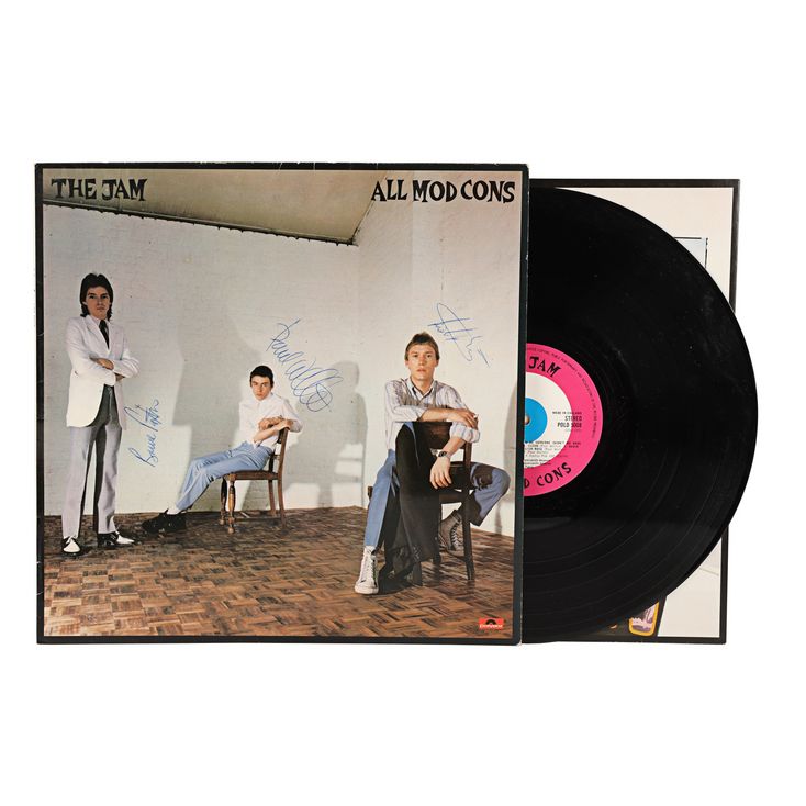 Lot 542 - All Mod Cons LP Autographed by Paul Weller, Bruce Foxton and ...