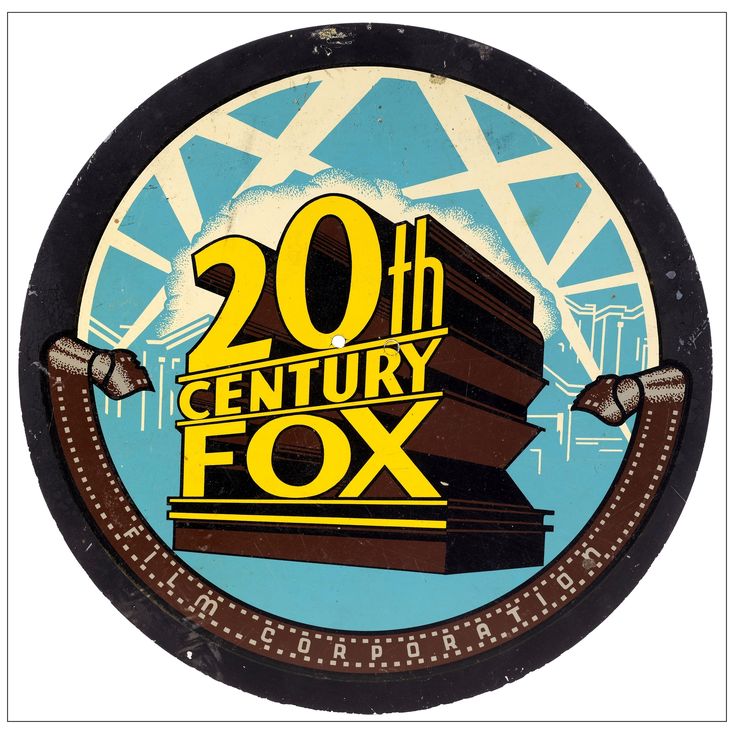 Lot # 253: TWENTIETH CENTURY FOX - Vintage Metal Sign (13 Round); Very ...