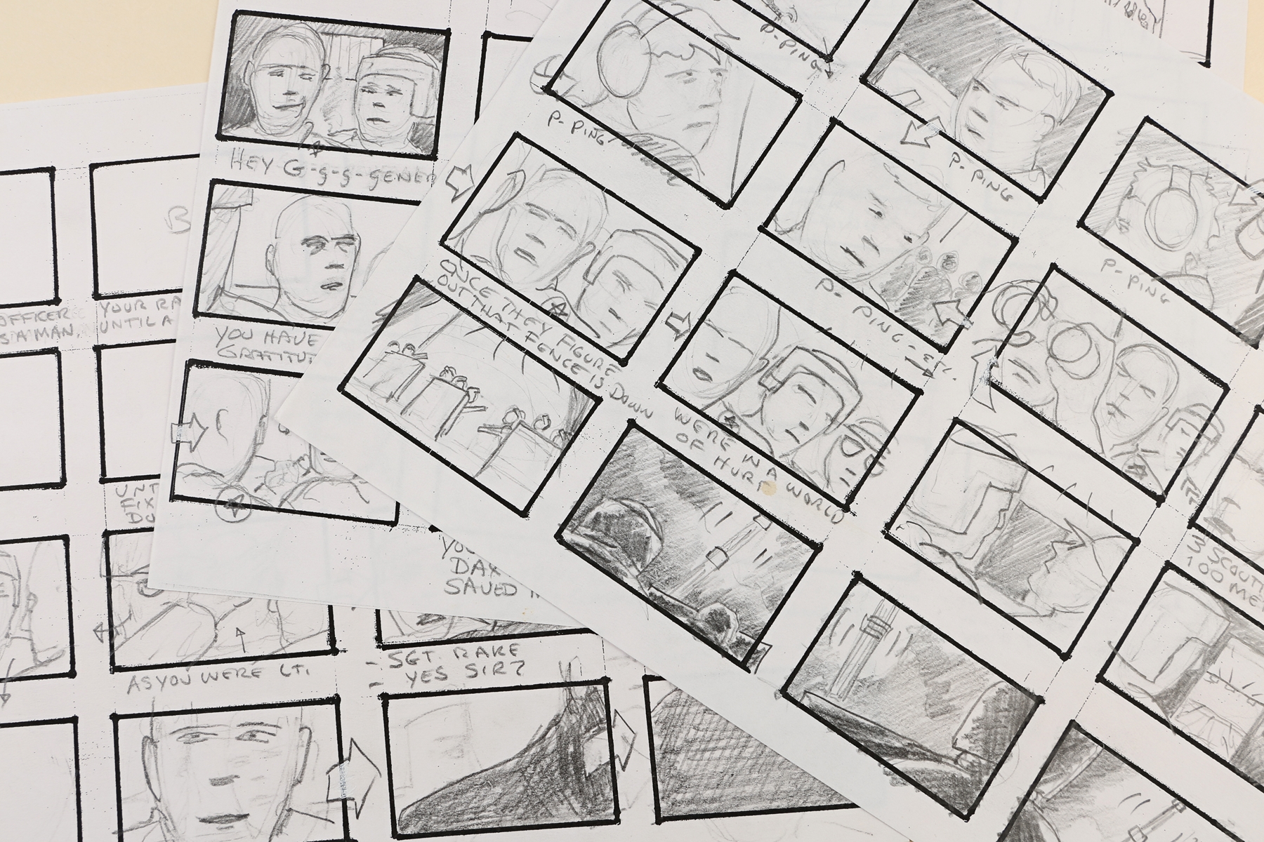 Hand-Drawn Storyboard Scenes 67-80 by Phil Tippett | Propstore - Find ...