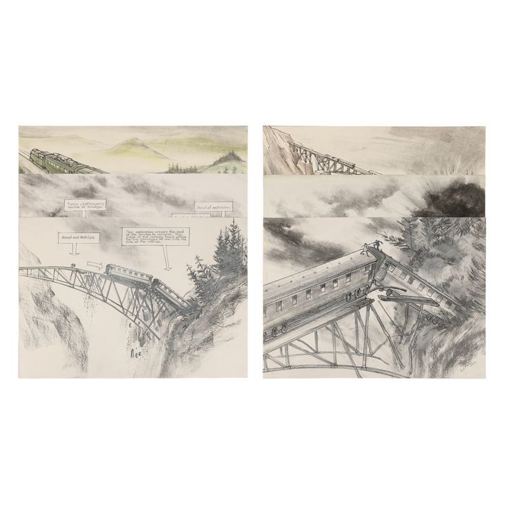 Lot # 1339: JAMES BOND: GOLDENEYE (1995) - Set of Six Hand-drawn Syd ...