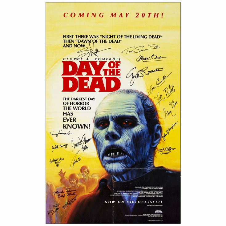 97. DAY OF THE DEAD (1986) US Media Video Release Poster (24 x 39 ...