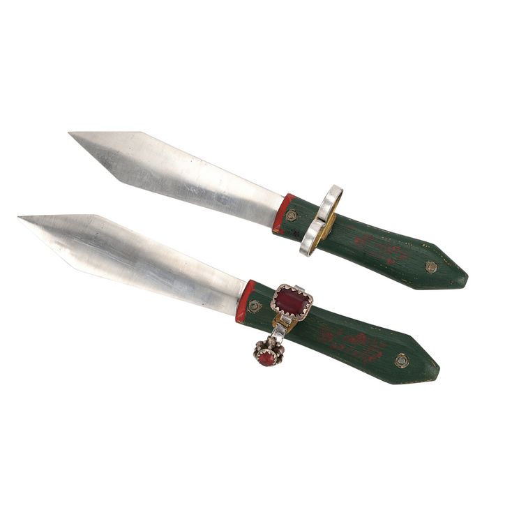 Lot 1523 - Pair of Madame Simzas (Noomi Rapace) Spinning Knives ...