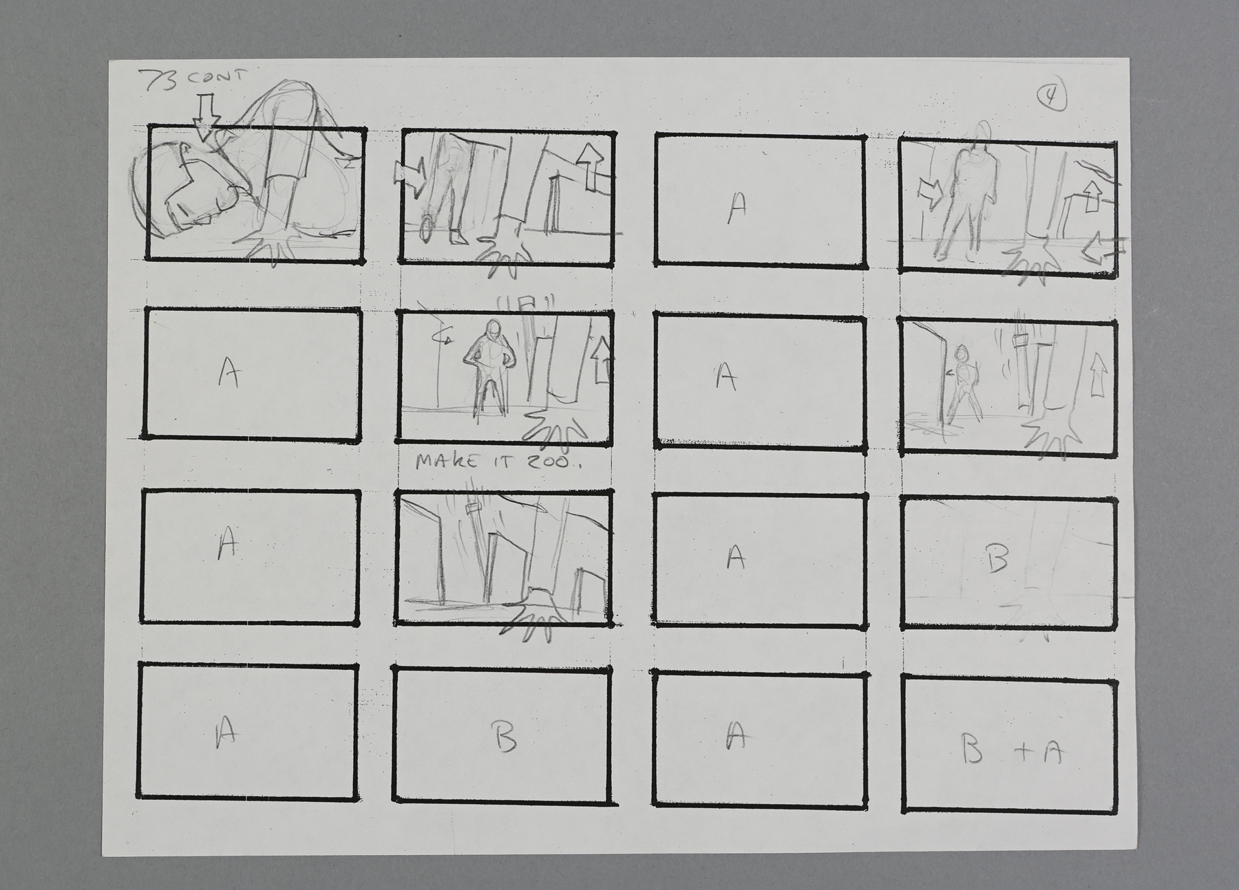 Hand-Drawn Storyboard Scenes 67-80 by Phil Tippett | Propstore - Find ...