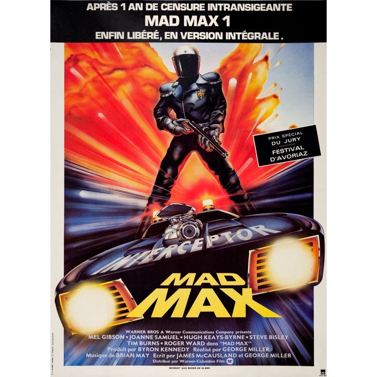 740. MAD MAX - French Grande French Grande (46 x 62) Very Fine on Linen ...