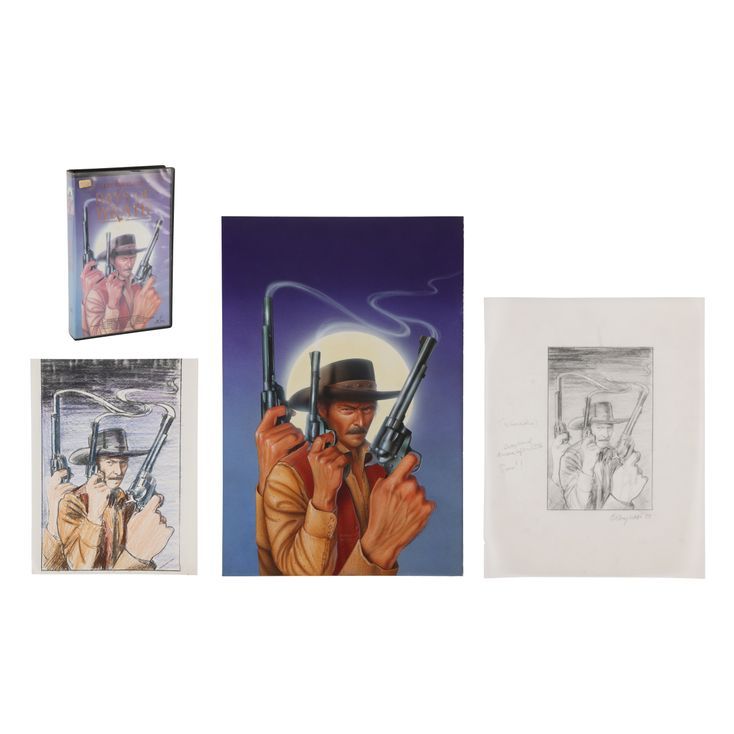 241. Corey Wolfe Original Hand-Painted VHS Artwork | DAY OF ANGER (1967)