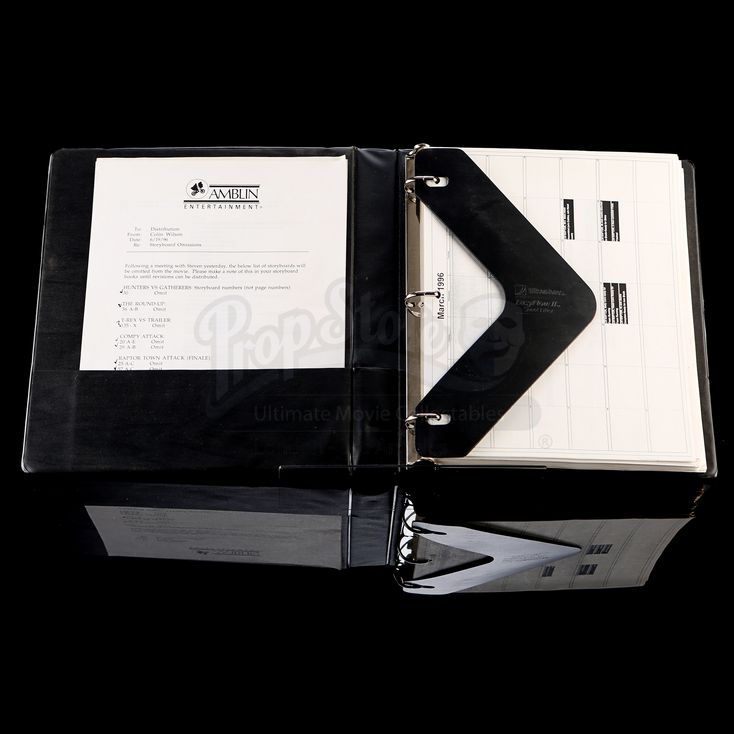 Stan Winston Studio Dinosaur Reference Binder with Storyboards | LOST ...