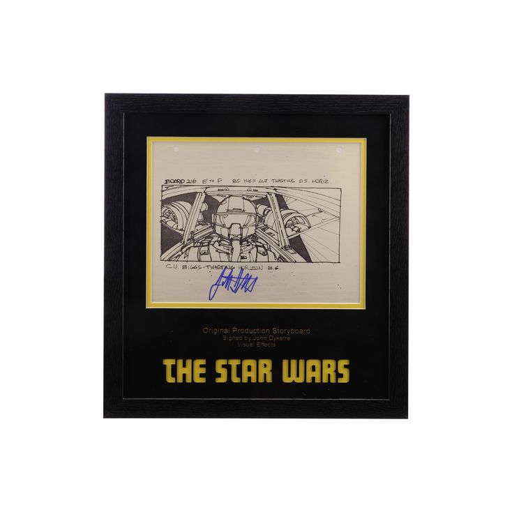 John Dysktra-Signed Early Production Storyboard - Close-Up of Biggs ...