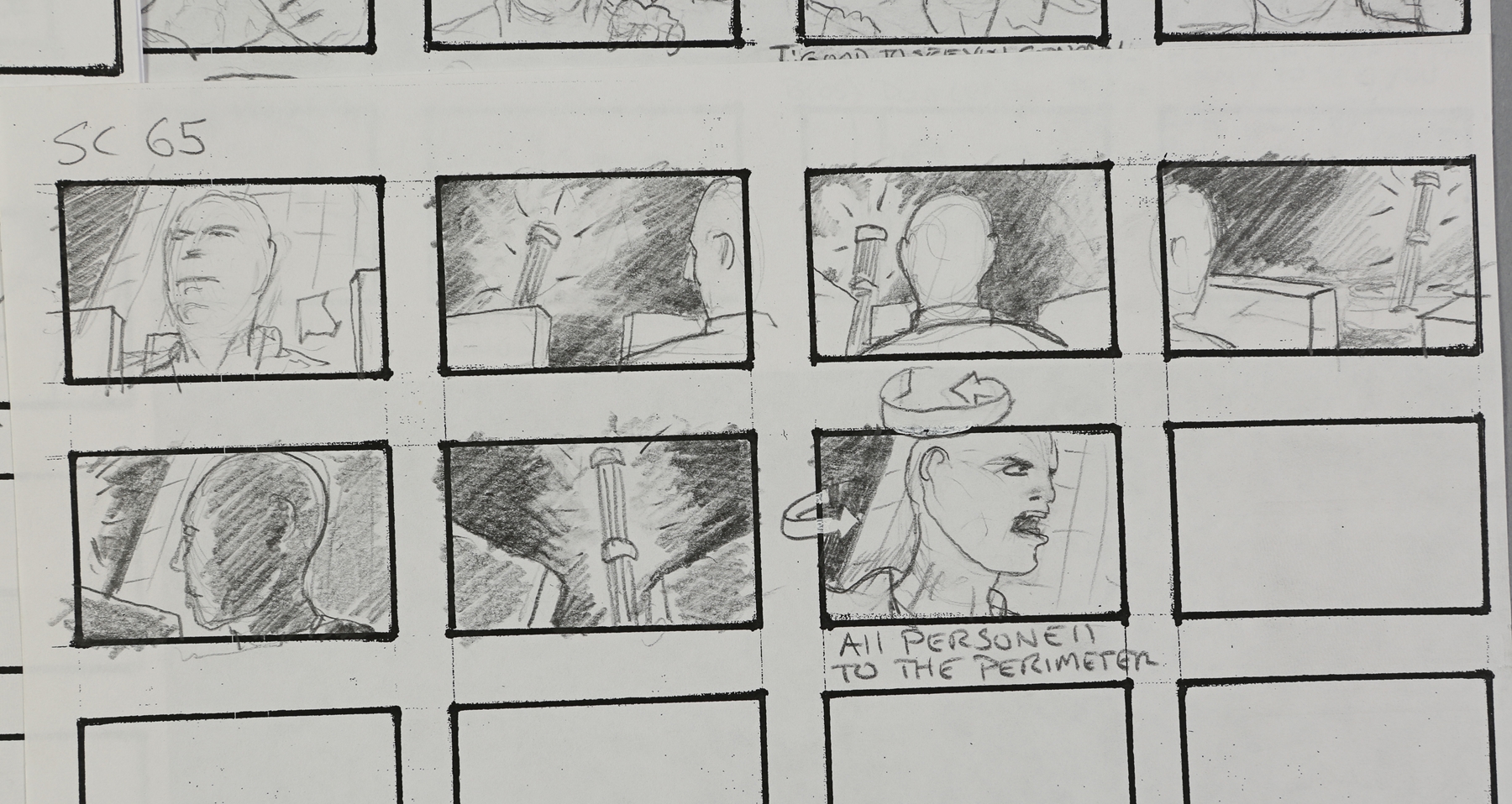 Hand-Drawn Storyboard Scenes 34-65 by Phil Tippett | Propstore - Find ...