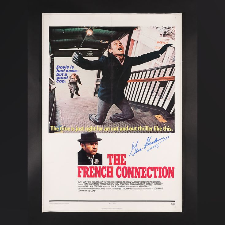 Lot 102 - Poster Live Auction - Gene Hackman Autographed US One-Sheet ...