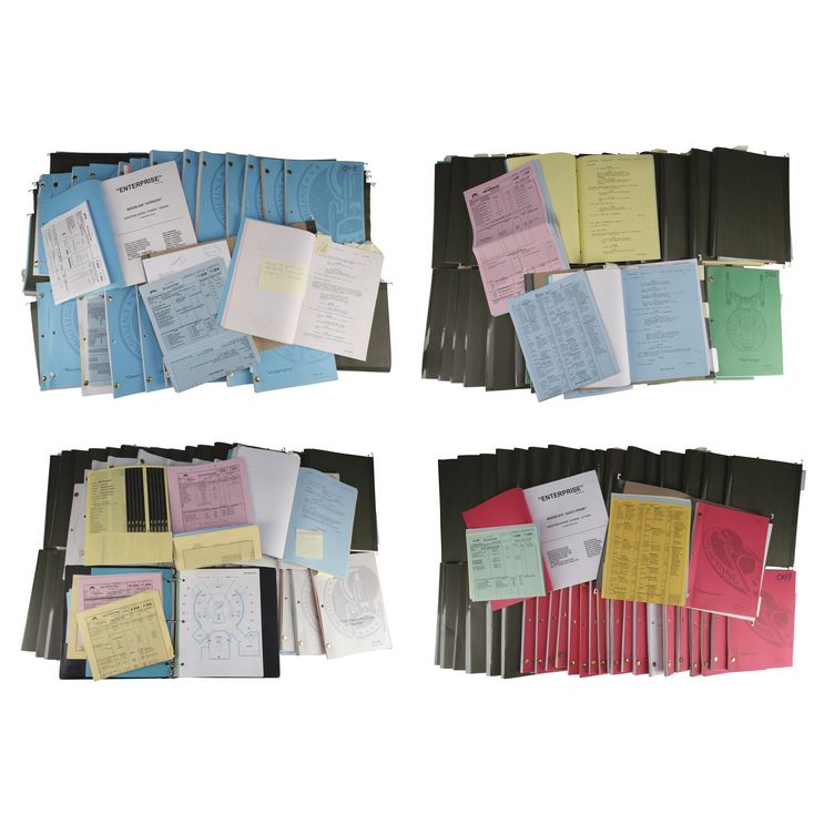 1481. Michael and Denise Okuda Collection Comprehensive Set of Scripts ...