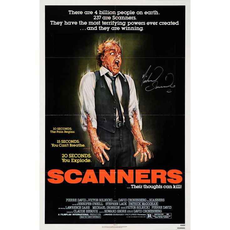 825. Cast-Autographed One Sheet (27 x 41 ) Signed by Michael Ironside; Very Fine Folded ...