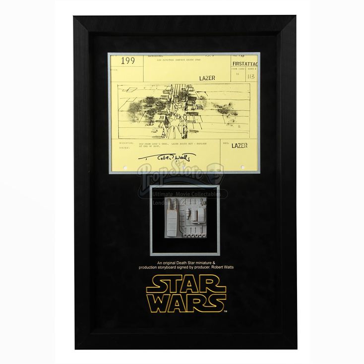 Death Star Surface Section Miniature Storyboard Display (First Attack ...