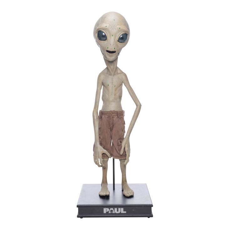 Lot # 261: PAUL (2011) - Full-Size Paul (Seth Rogen) Stand-In Puppet