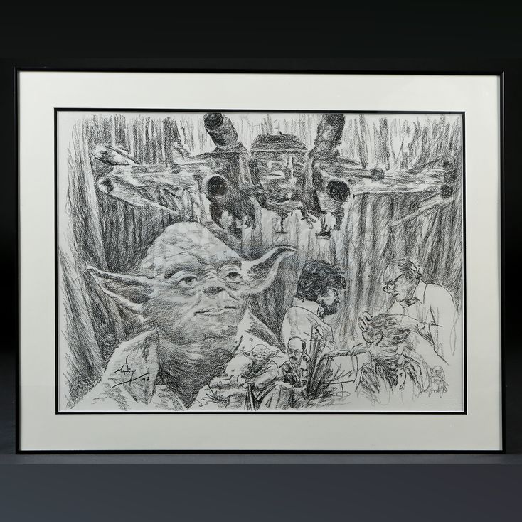Memories of Dagobah Hand-Drawn Artwork by Nick Maley | STAR WARS ...