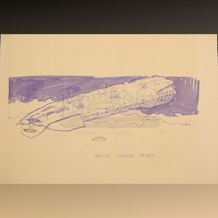 Concept Art Blueprint - Modular Cylonian Tanker | BATTLESTAR GALACTICA ...