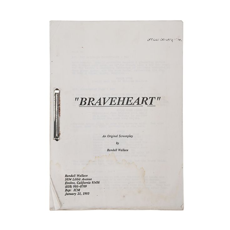 Production Script | BRAVEHEART (1995)