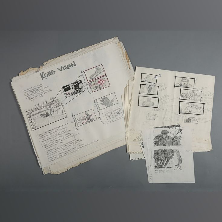 Hand-Drawn Storyboard Pages by Phil Tippett | ROBOCOP 2 (1990)