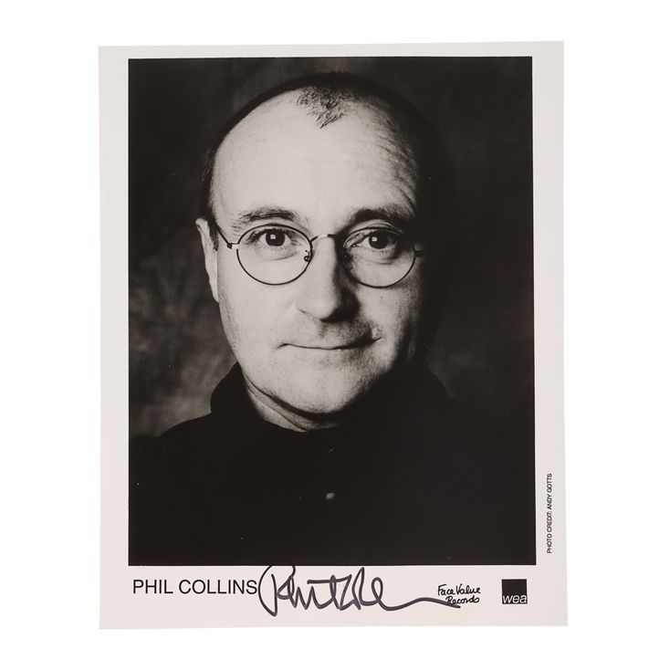 Lot # 700: PHIL COLLINS - Autographed Photo