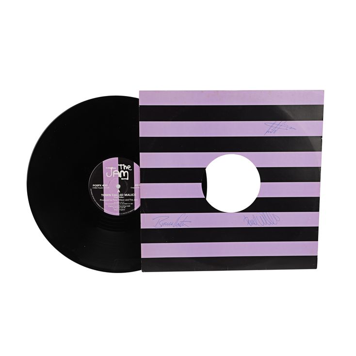 Lot # 528: THE JAM - Town Called Malice Single Autographed by Paul ...