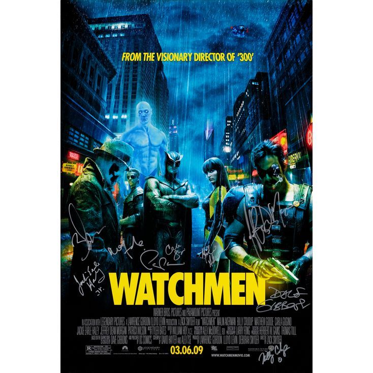 1220. One Sheet (27 x 40 ) Signed by Jackie Earle Haley, Carla Gugino ...