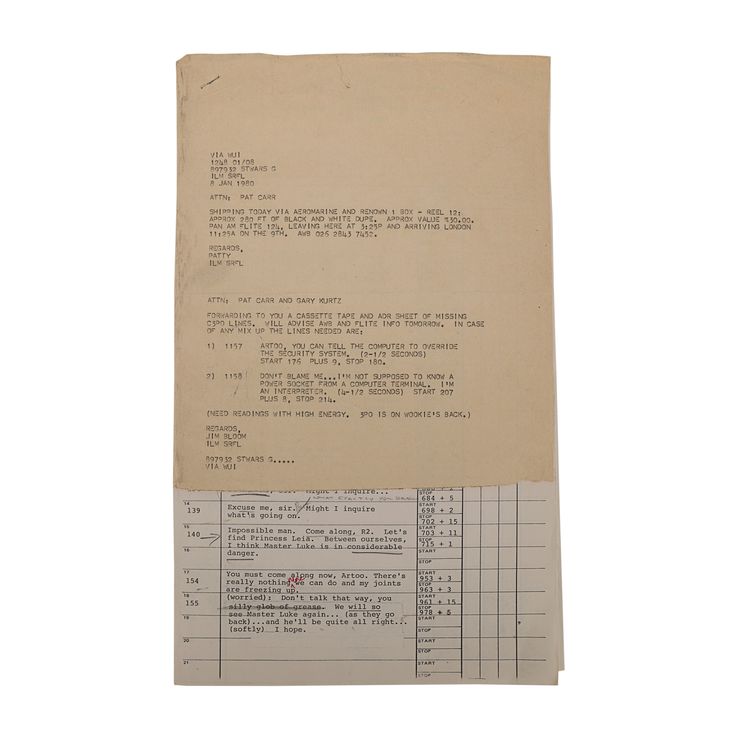 Lot #682: STAR WARS: THE EMPIRE STRIKES BACK (1980) - Anthony Daniels ...