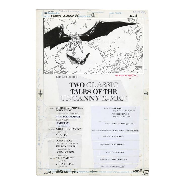 Lot # 220: MARVEL COMICS - Hand-Drawn Arthur Adams and Terry Austin ...