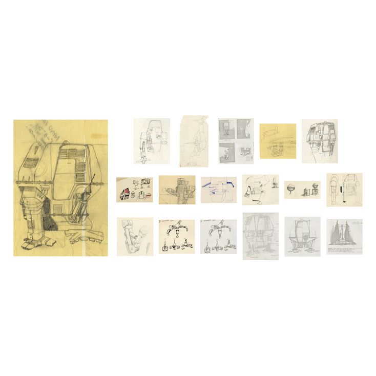 299. Hand-Drawn and Printed Robot Artwork | SILENT RUNNING (1972)