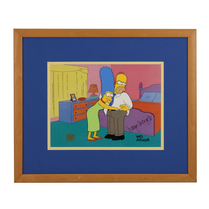 Framed Marge Dressing Homer Original Production Cel From Homie The ...