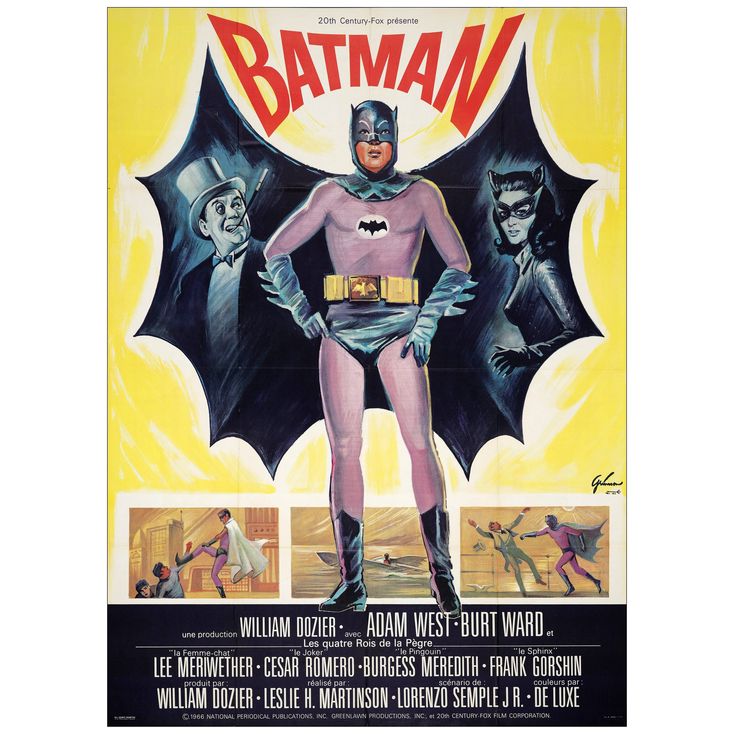 Lot 541 - French Grande (46 x 61) Near Mint Folded, Full-Bleed | BATMAN ...
