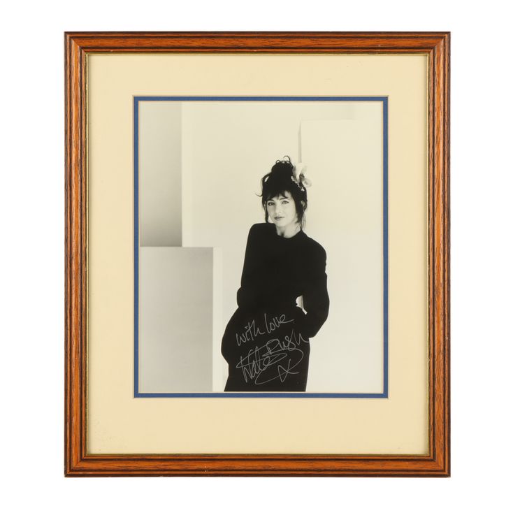 Lot 576. Framed Autographed Promotional Photograph | KATE BUSH