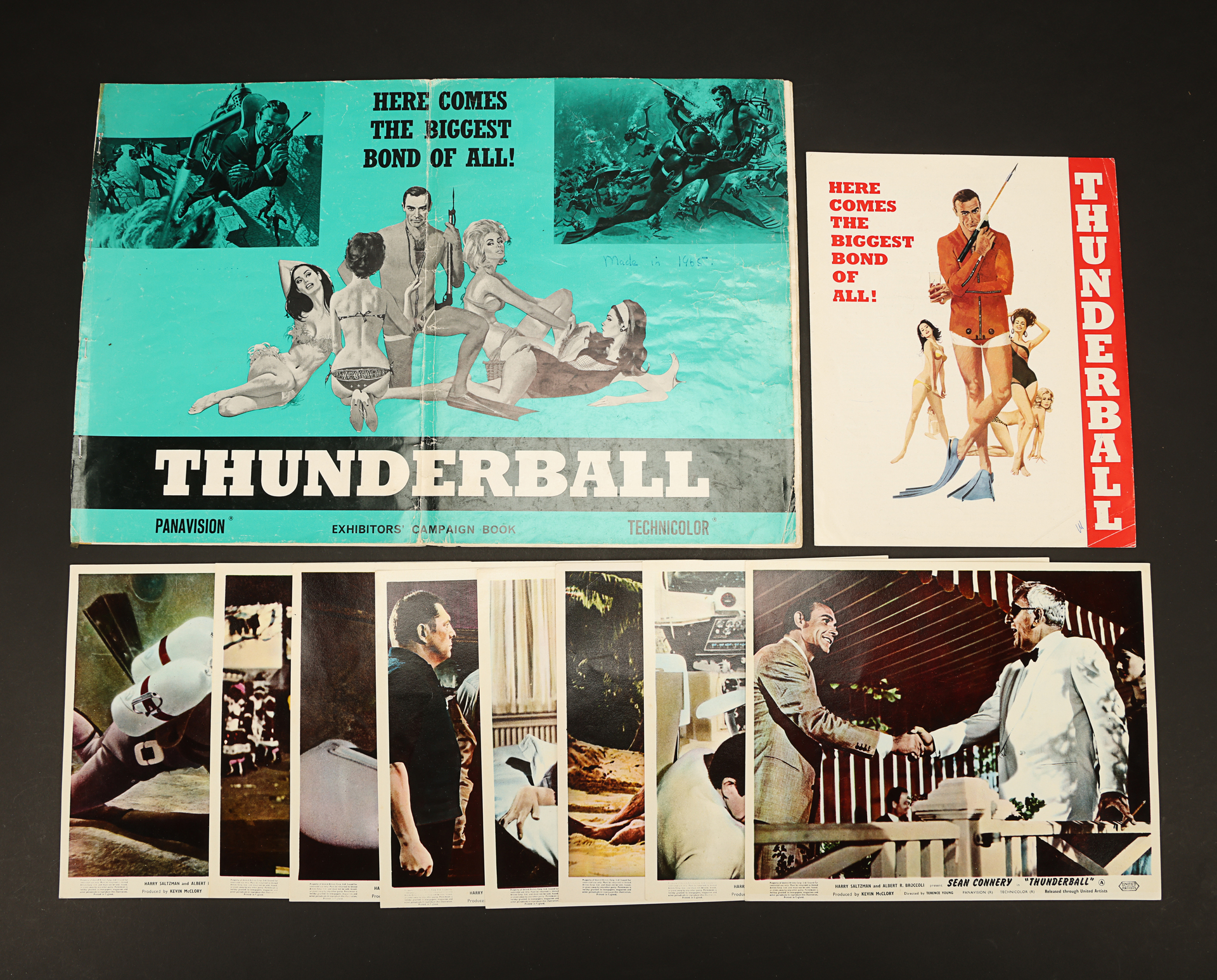 Lot #187 - JAMES BOND: THUNDERBALL (1965) - Complete Set of Eight ...