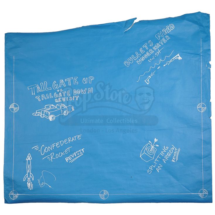 Episode Blueprint Signed by Adam Savage - Revisited Myths | MYTHBUSTERS ...