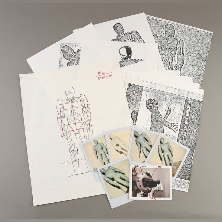 Hand-Drawn Robocop Diagram and Test Prints and Photographs | ROBOCOP 2 ...