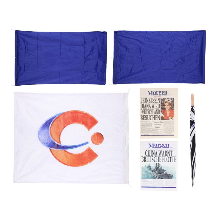 Lot 1282 - Peter Nelson Collection German Newspaper, CMGN Flags and ...