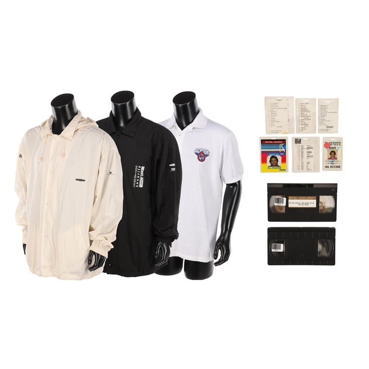 Lot 543 - Set of Crew Jackets, Tour Passes and VHS Tapes | MICHAEL ...