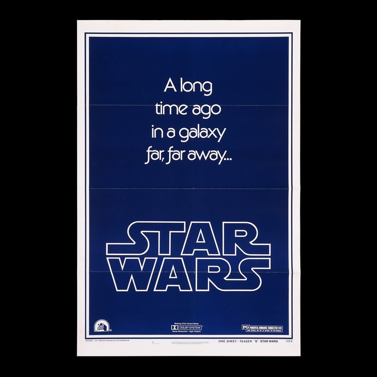 US One-Sheet - Teaser B, 1977 | STAR WARS: A NEW HOPE (1977)