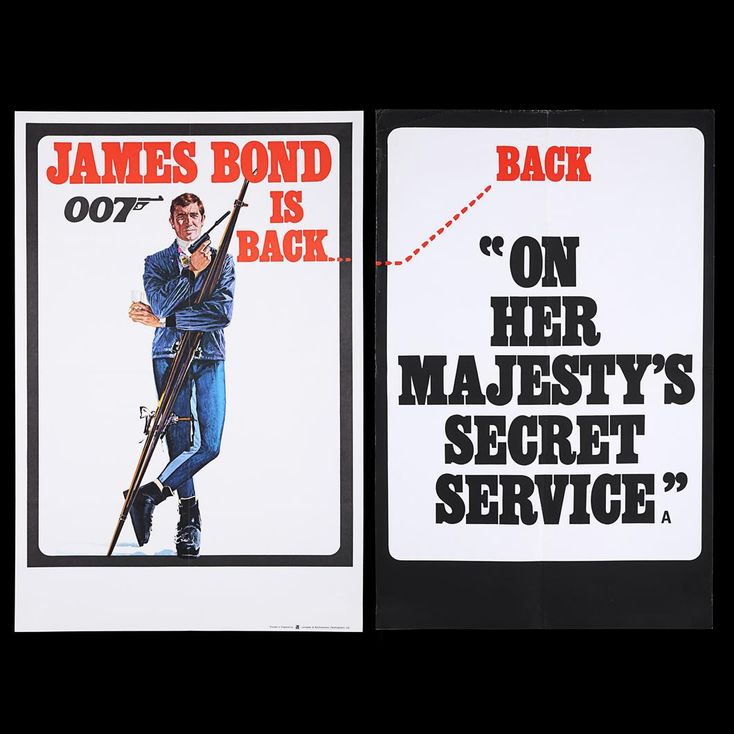 Two UK Double-Crown Posters, 1969 | JAMES BOND: ON HER MAJESTY'S SECRET ...