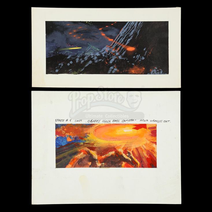 Pair of Hand-Painted Visual Effects Concept Illustrations | CLOSE ...